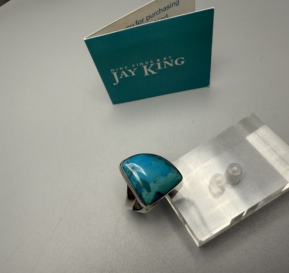 Jay King Sterling Silver Ring Turquoise DTR Desert Rose Trading 925 Sz ...