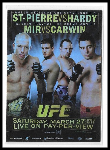 2010 Topps UFC #FPR-UFC111 UFC 111 Fight Poster Fight Poster Review | eBay
