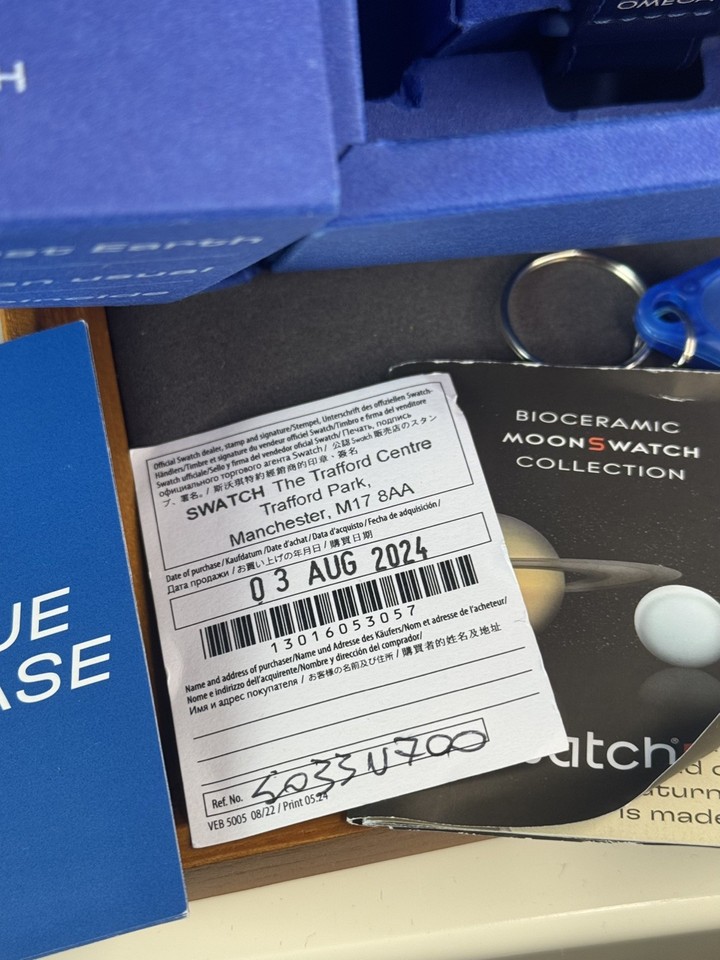 Genuine Swatch ‘Mission To Super Blue Moon’ Watch | With Tags | Box ...