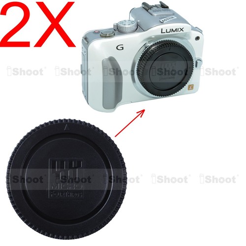 2x Camera Body Cover Cap for Panasonic LUMIX G10 G7 GF6 GF7 GM1 GM5 GX7 ...
