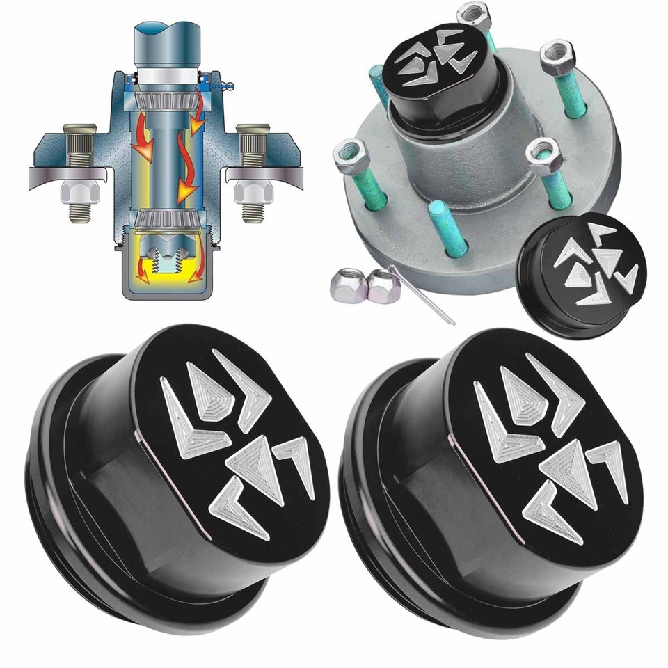 Hub Dust Caps For Vortex Replacement Tie Down 81143 48355V For K71-G01 ...