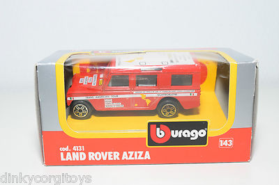 BBURAGO BURAGO 4131 LAND ROVER AZIZA RED RALLY MINT BOXED | eBay