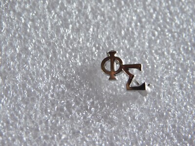 Nice Silver Tone Phi Sigma Fraternity Sorority Chapter Guard Pin w/No ...