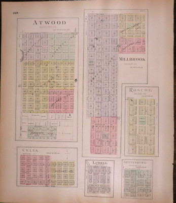 Pre-1900 - Antique County Map