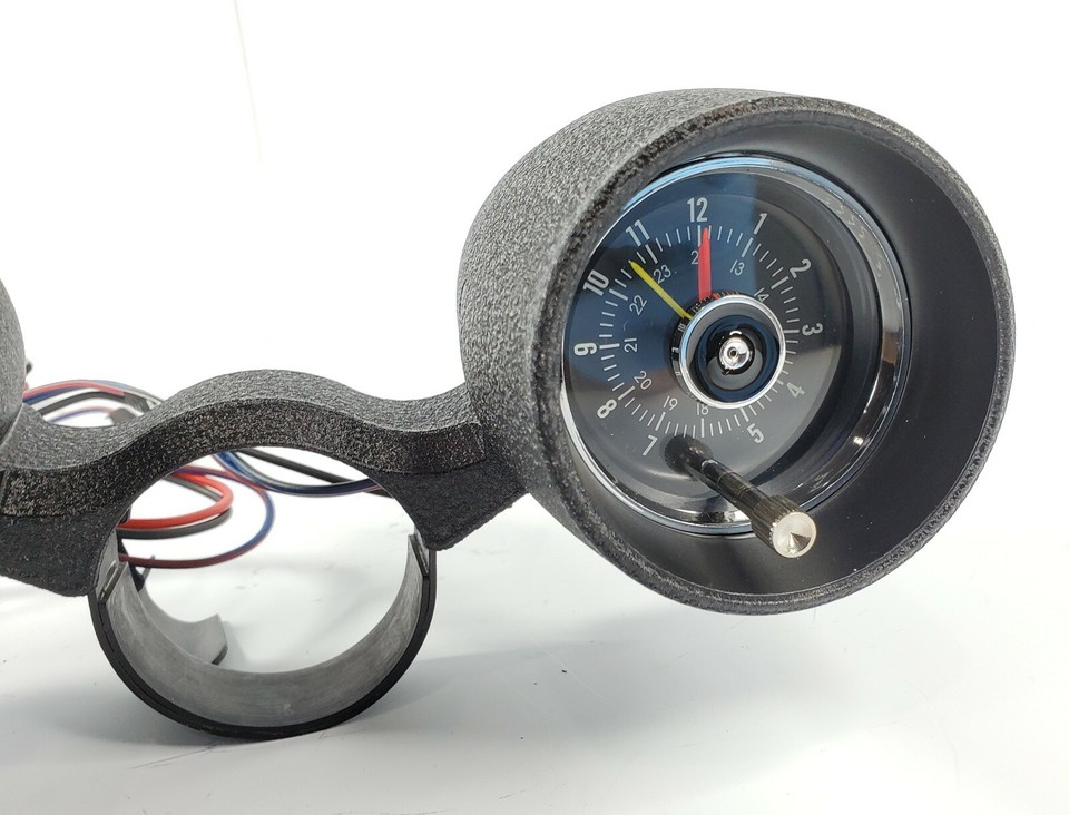 1966 Ford Mustang V8 Black Rally Pac 8000 RPM Tachometer & Clock ...