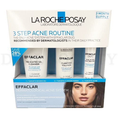 La Roche-Posay Effaclar 3 Step Acne Treatment System | eBay