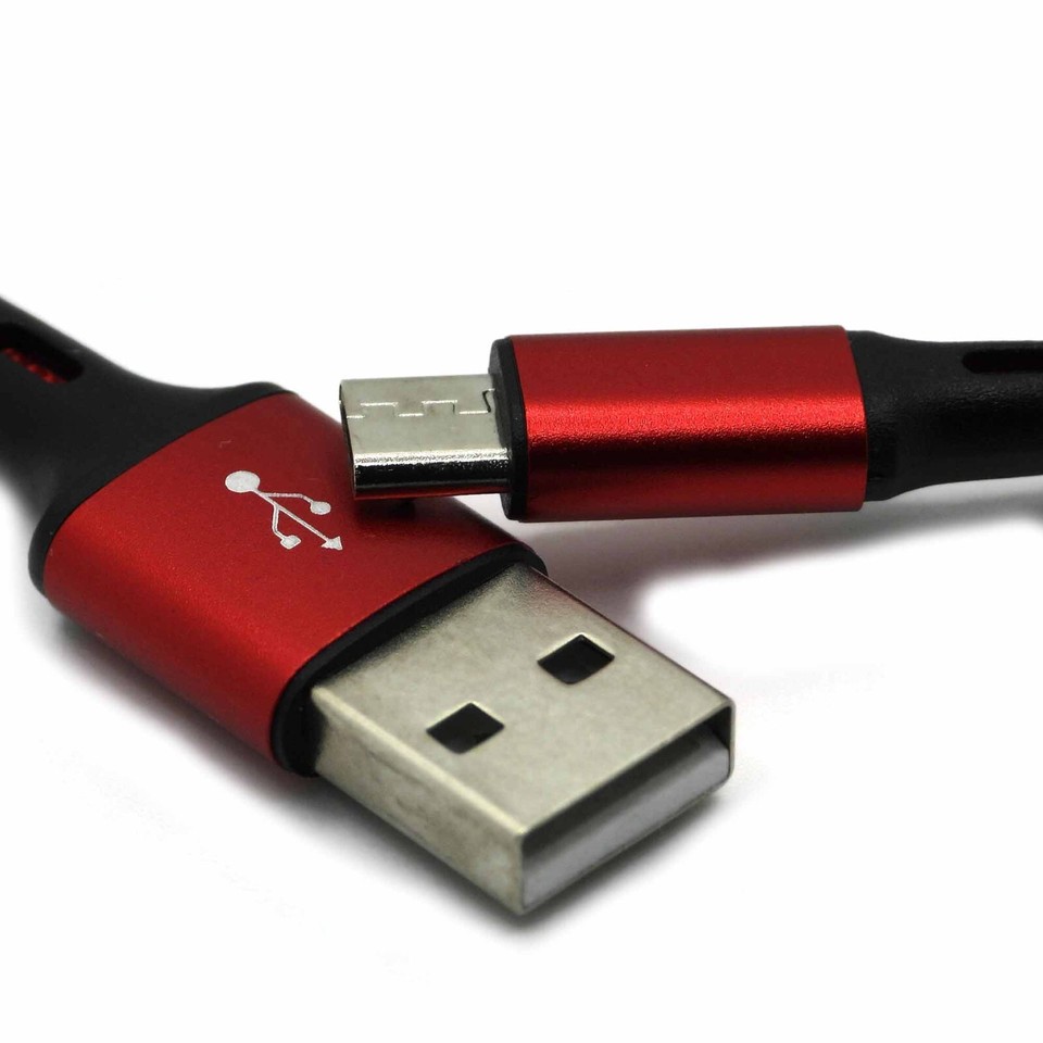 Short Micro USB Cable Cord USB to Micro Fast Charging Data Sync Charger ...