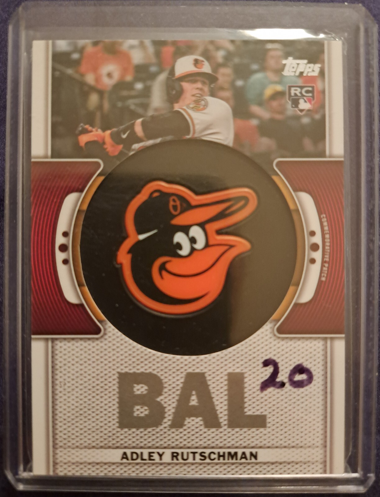 2023 Adley Rutschman Topps Series 1 Oriole Logo Relic RC!! 🔥🔥 | eBay