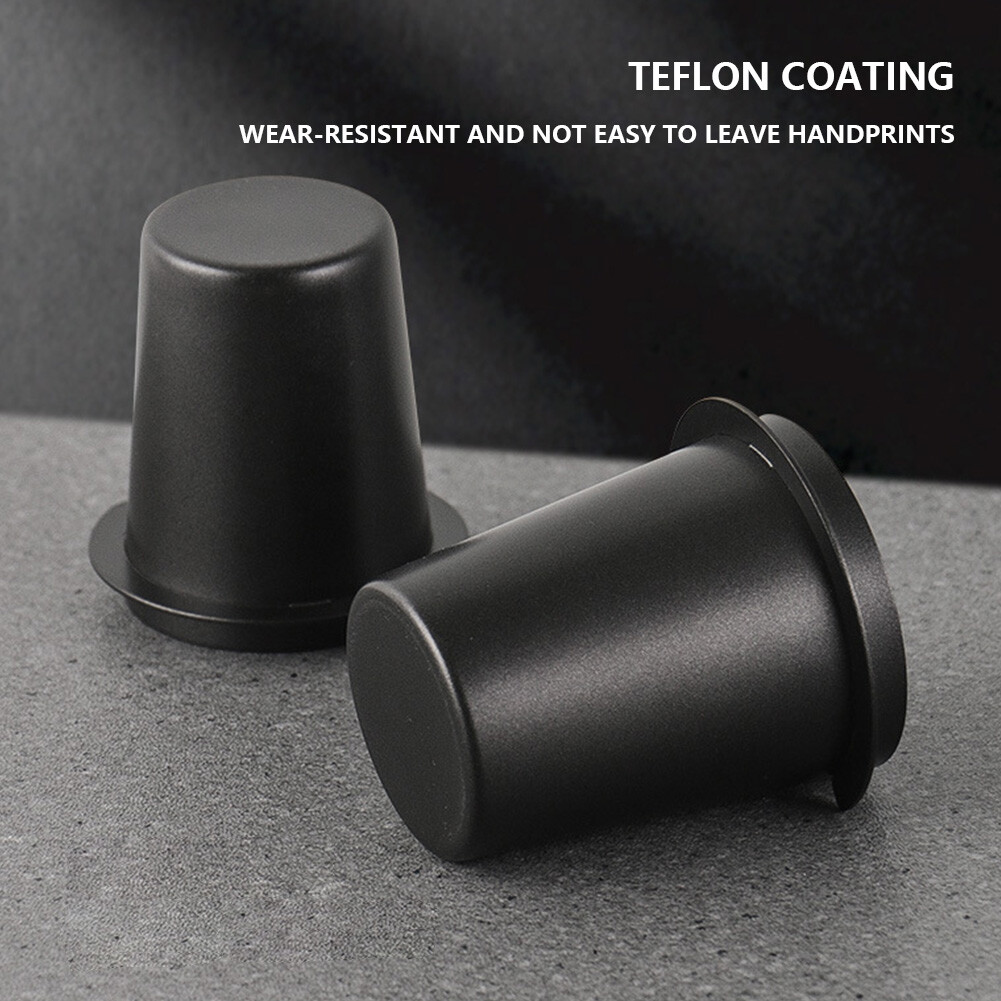 Coffee Dosing Cup Stainless Steel Cafe Tool for Espresso Machine (Black ...