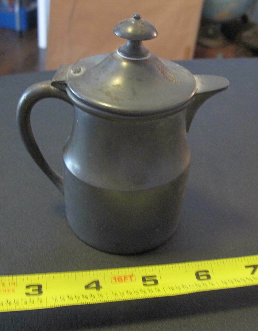 Vintage B.R.S. Small Pewter Pitcher / Syrup / Creamer | eBay