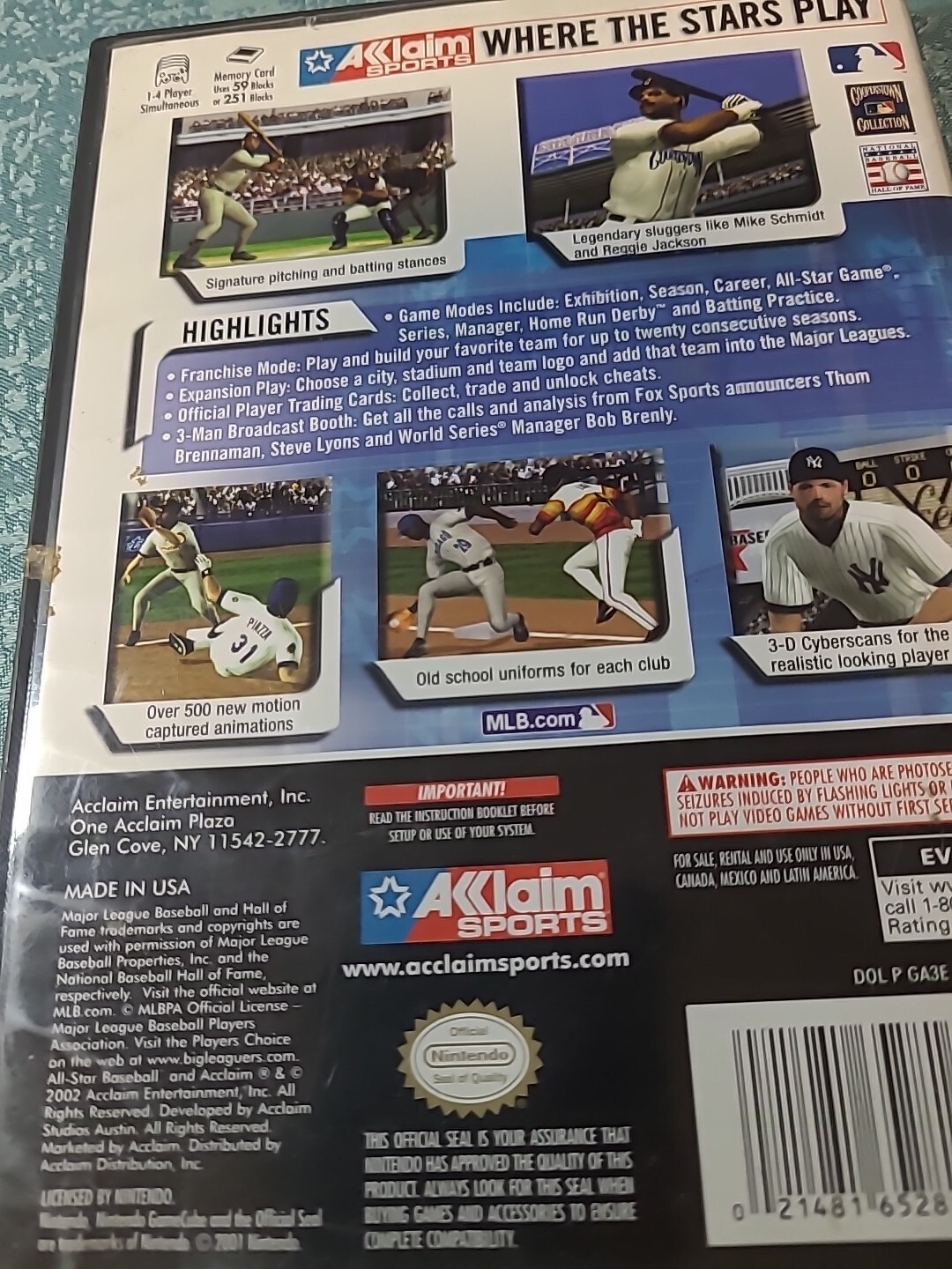 All-Star Baseball 2003 (Nintendo GameCube, 2002) 21481652816 | eBay
