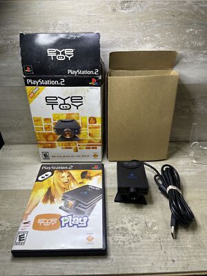 Eye Toy Sony PlayStation 2 USB Camera & Game Bundle Complete In Box CIB ...