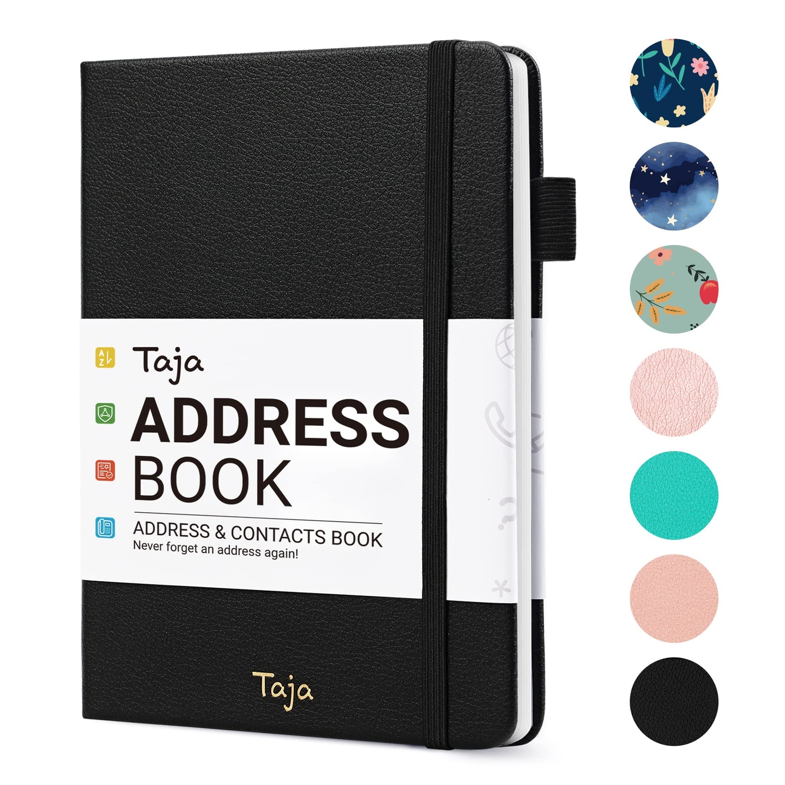Address Book with Alphabetical Tabs,Hardcover Address Book Large Print ...