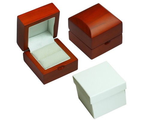 Solid Mahogany Ring Box Wooden Wood Jewellery Engagement Gift Box High ...