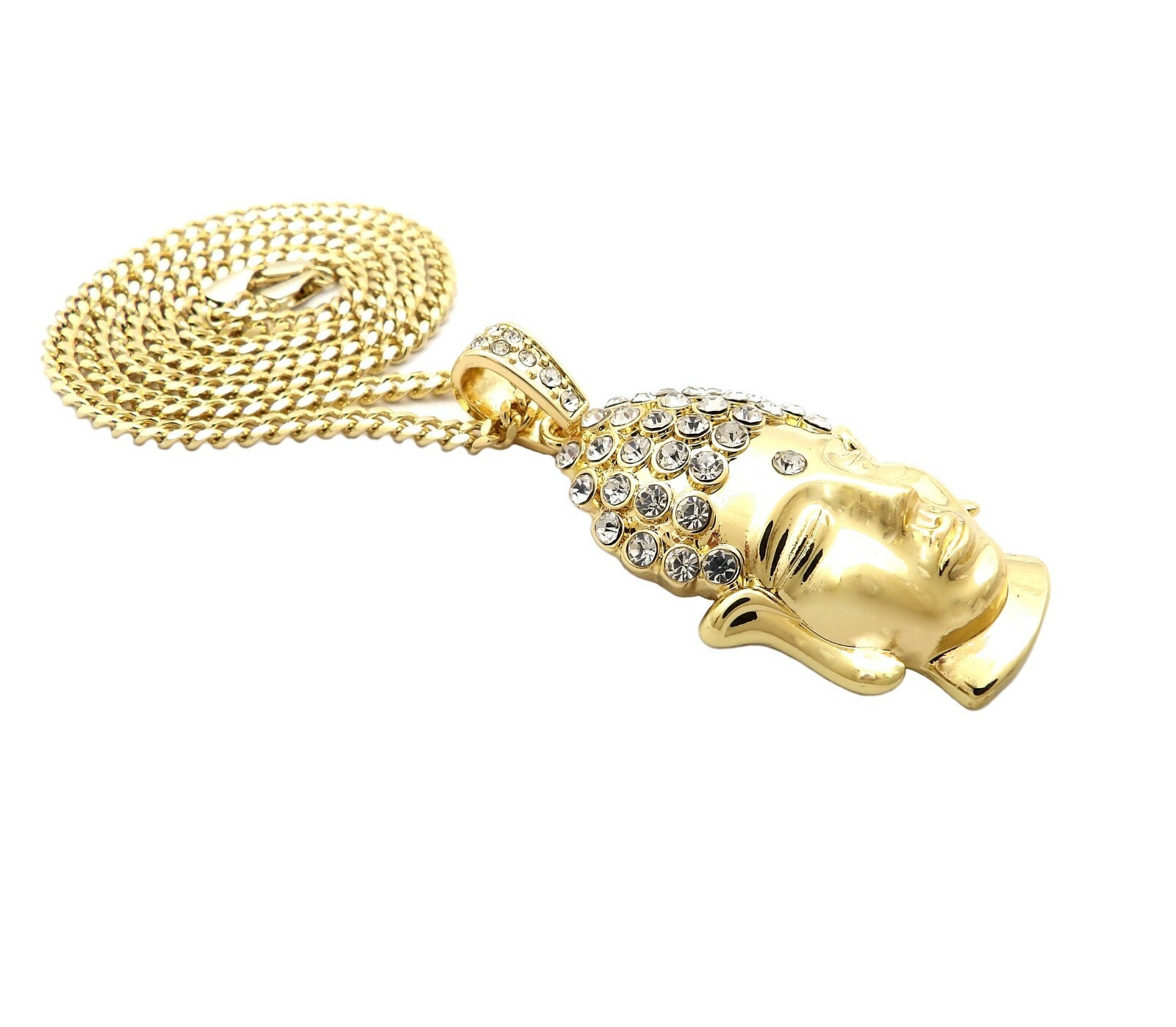 New Buddha Pendant & 24" Box/Cuban/Rope Chain Hip Hop Necklace XSP756 ...