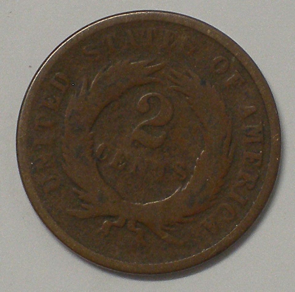 1868 2C UNITED STATES TWO CENT PIECE NICE LOOKING TYPE COIN | eBay