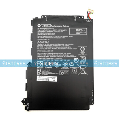 Genuine GI02XL Battery for HP Pavilion X2 12 HSTNN-LB7D 832489-421 ...