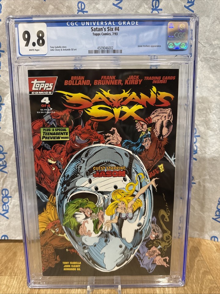 SATAN'S SIX #4 CGC 9.8 1st Jason Voorhees in Comics Friday the 13th ...