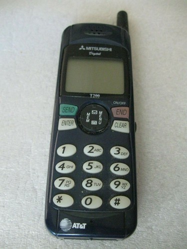 For Parts Mitsubishi T200 Blue Cell Phone Vintage Collector Fast ...