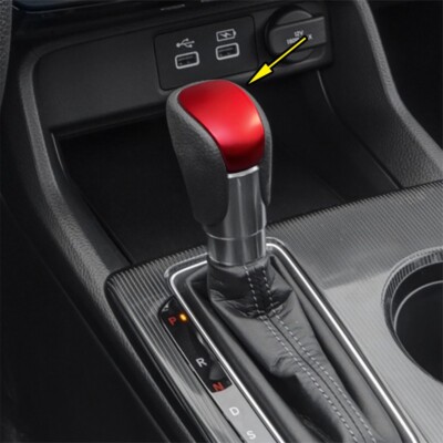 Red Matte Gear Stick Shift Lever Knob Trim Cover For 2022-2024 Honda ...