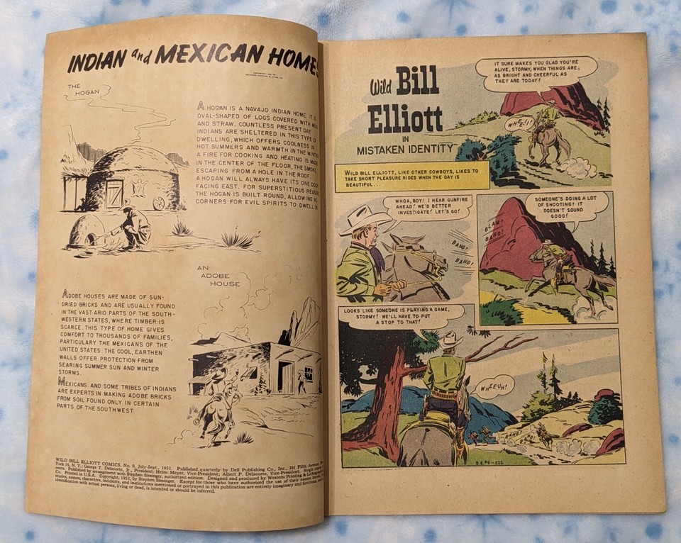 Dell WILD BILL ELLIOTT Comic No. 9 1952 - Very Good | eBay