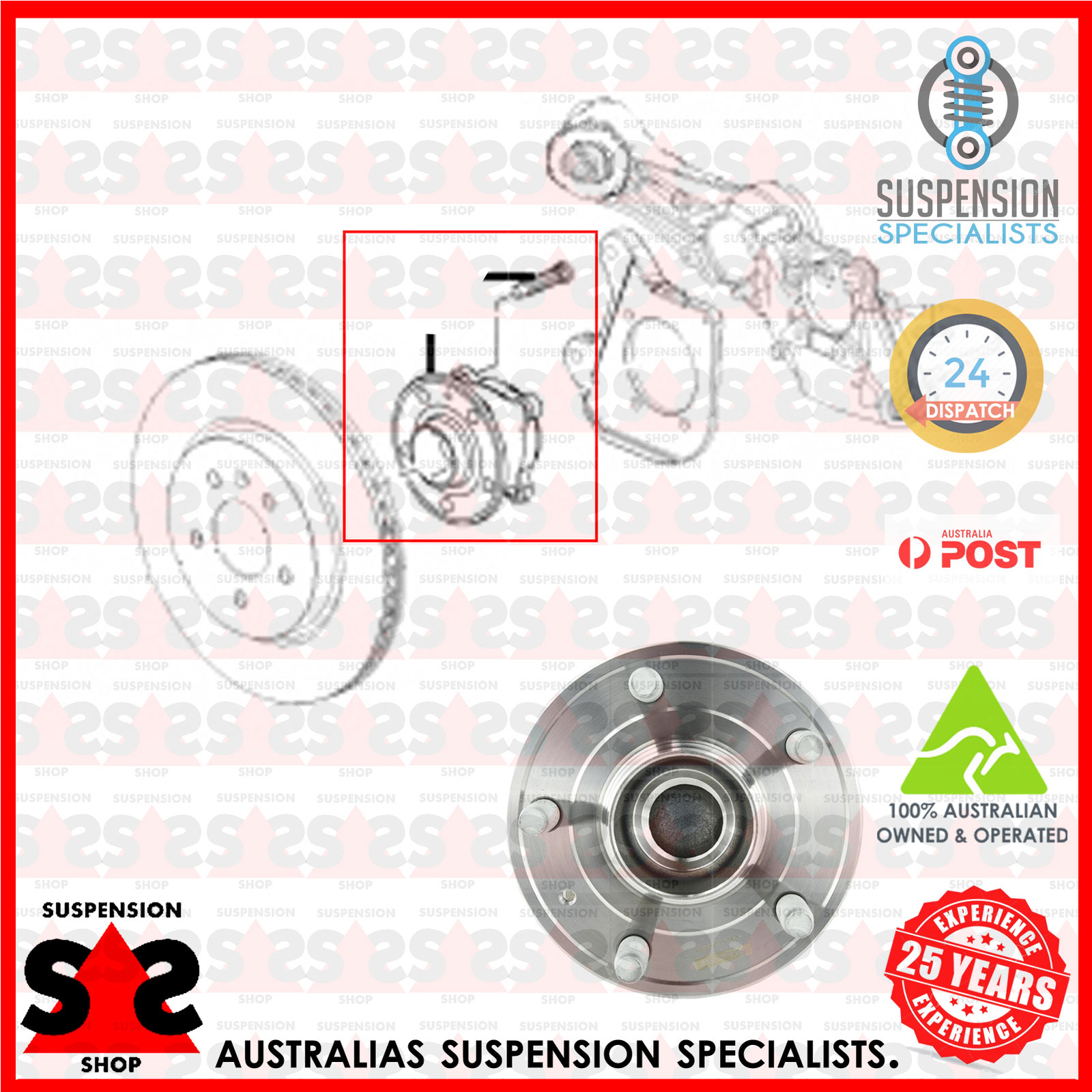 Rear Axle Wheel Hub Suit OPEL Astra J Sports Tourer (P10) 1.4 Turbo (35 ...