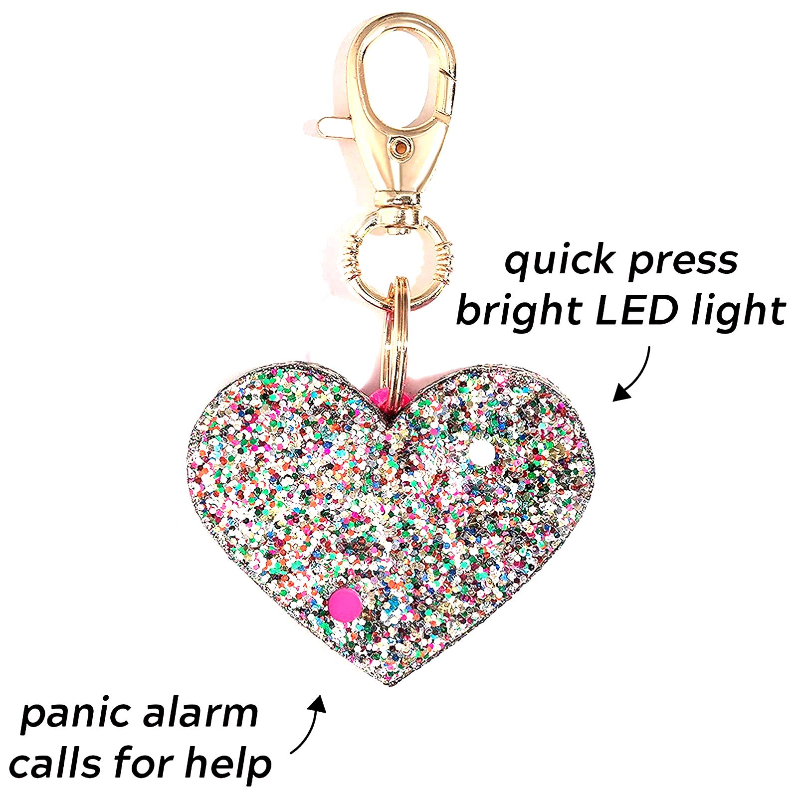 Bling Sting Ahh!-larm Personal Alarm Purse Charm with LED Light ...
