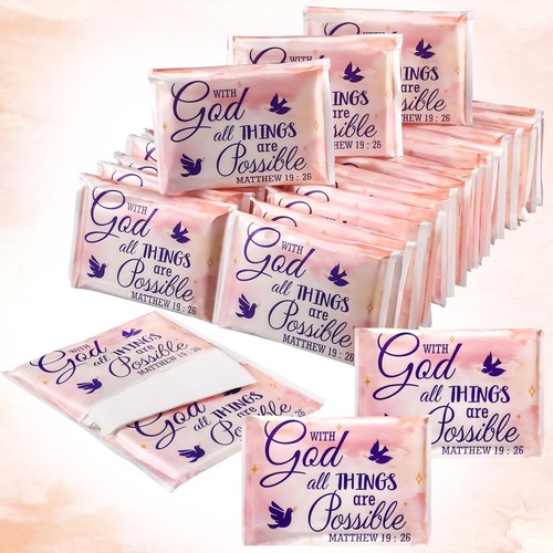60 Pack Pocket Tissues Travel Packs Christian Travel Tissues Wallet ...
