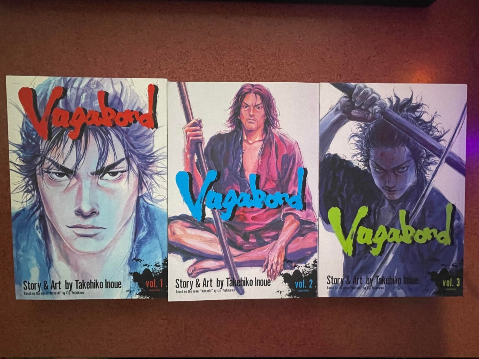 Vagabond Vol 1, 2 & 3 Takehiko Inoue Manga 1st Print English VIZ OOP ...