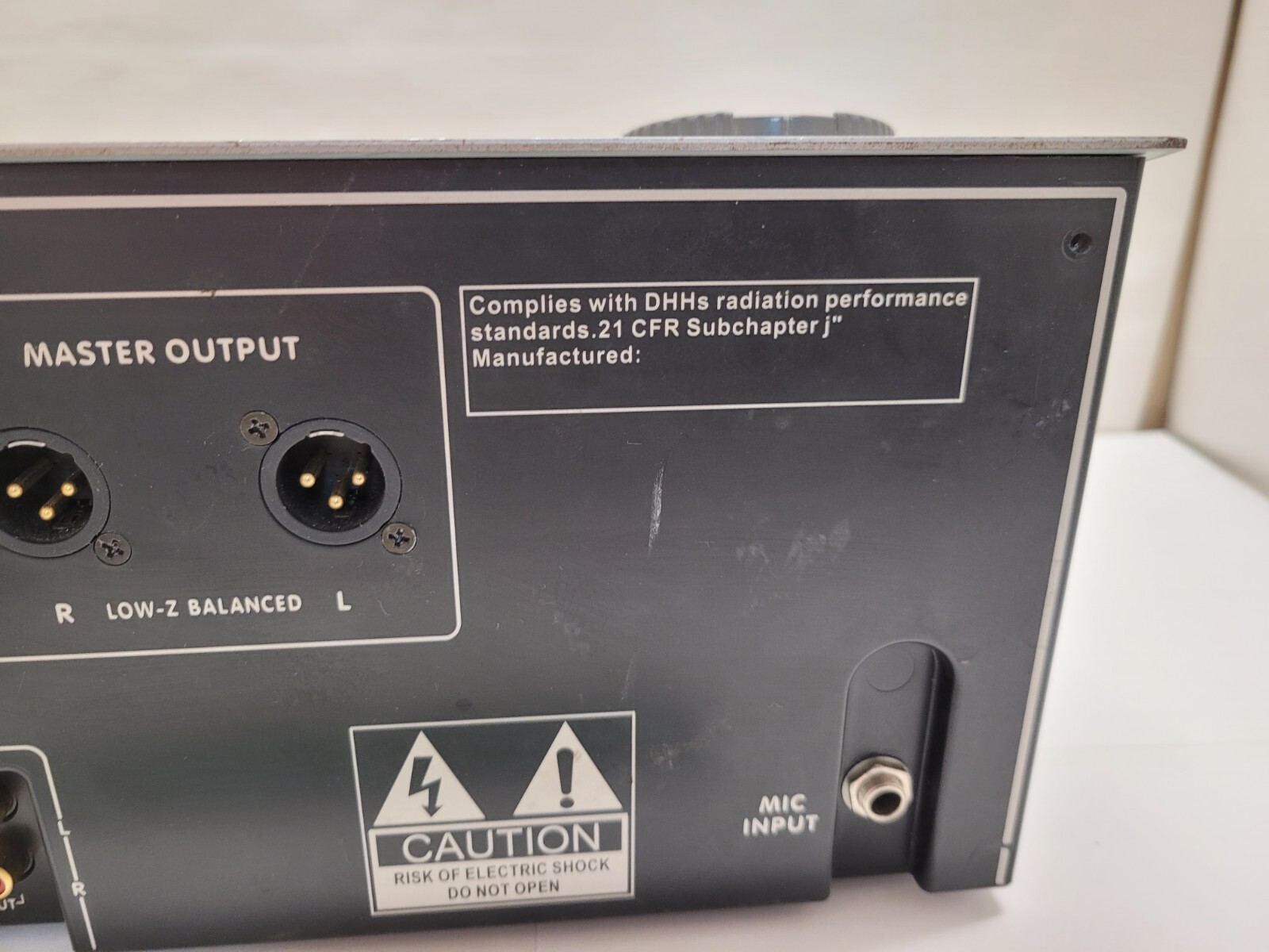 NUMARK CD MIX-1 Professional Dual CD Mixing Console Power Cable ...