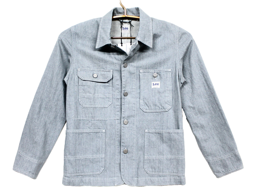 LEE Box Pocket Loco Jacket Size Mens Small Light Grayish Blue Denim ...