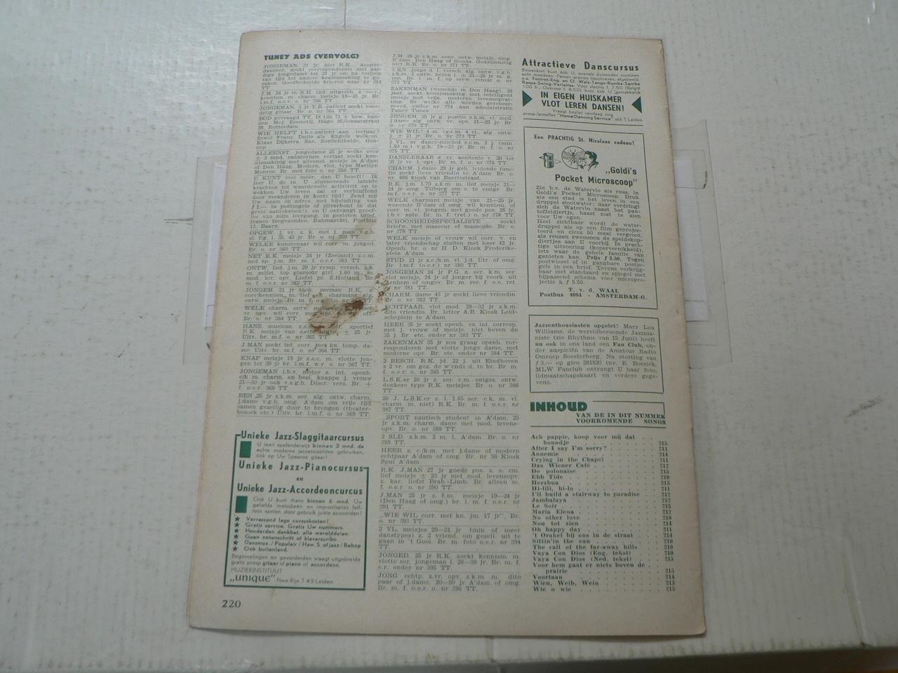 1953 NO 118 TUNEY TUNES MUSIC EDDIE CHRISTIANI COVER,JOS CLEBER AVRO ...