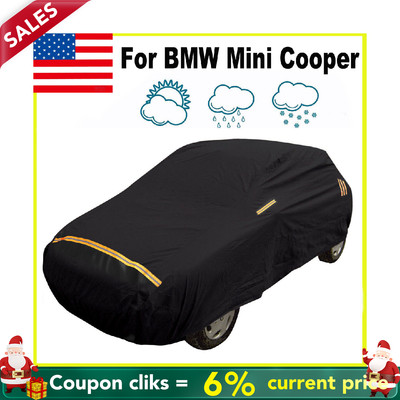 Black Breathable Full Car Cover Fits for BMW Mini Cooper - Indoors ...