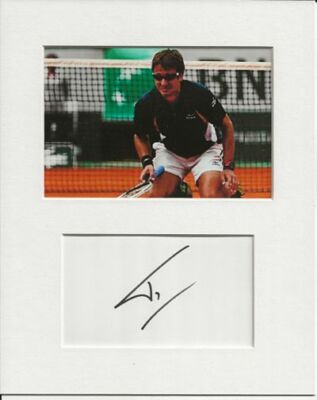 Tommy Robredo tennis signed genuine authentic autograph signature UACC ...