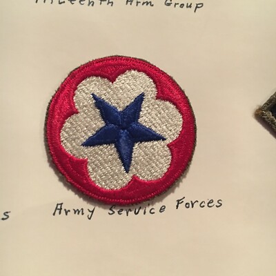 Vintage WW2 to KOREA Patch Collection BREAK UP - Army Service Forces 9 ...