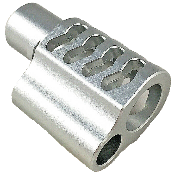 1911 .45ACP Government Muzzle Brake Compensator + Spring Plug Silver ...