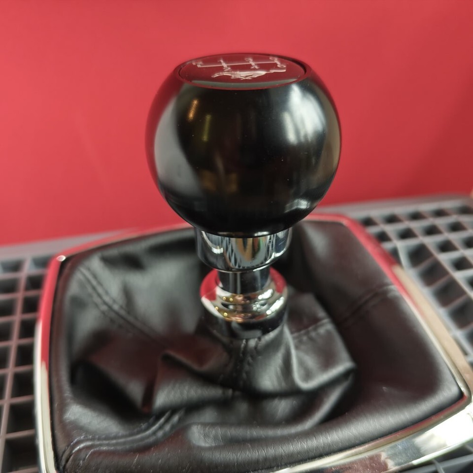 BLACK RACE BALL 6SP WEIGHTED SHIFT BALL GEAR KNOB for FORD MUSTANG S550 ...