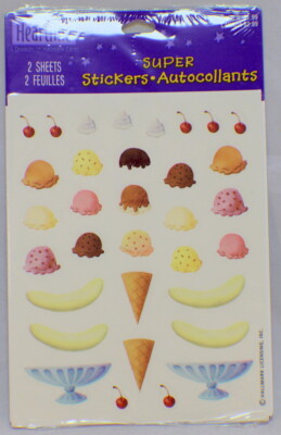 Hallmark Cards Heartline Vintage Ice Cream Creation Sticker Pack 2 ...