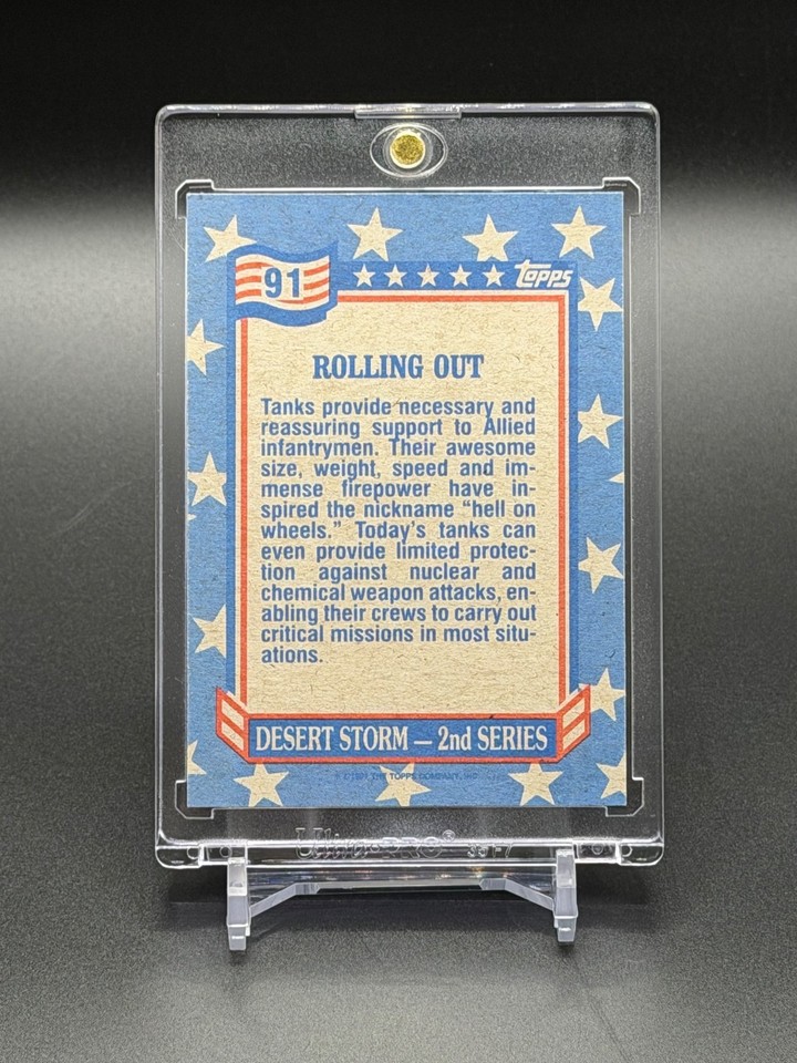 1991 Desert Storm Series 2, Topps Military Trading Cards, You Pick ...