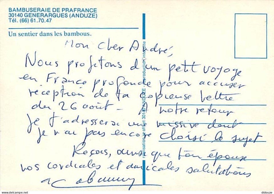 30 - Anduze - Générargues - Bambouseraie de Prafrance - Un sentier dans ...