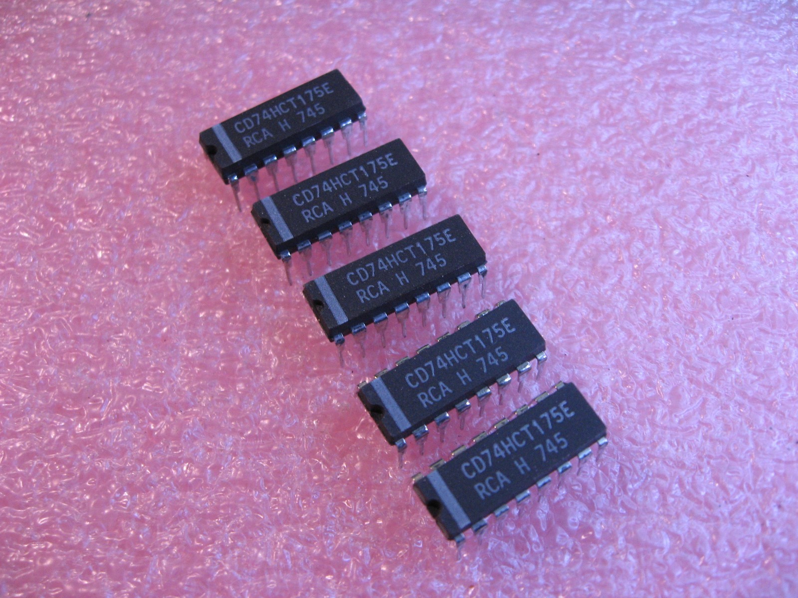 CD74HCT175E RCA TTL Quad D-Type Flip-Flop IC Plastic 74HCT175 74175 - NOS Qty 5 | eBay