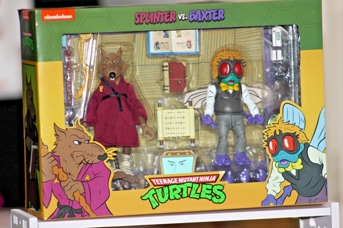 MASTER SPLINTER & BAXTER STOCKMAN Fly TMNT Mutant Ninja Turtles NECA 2 ...