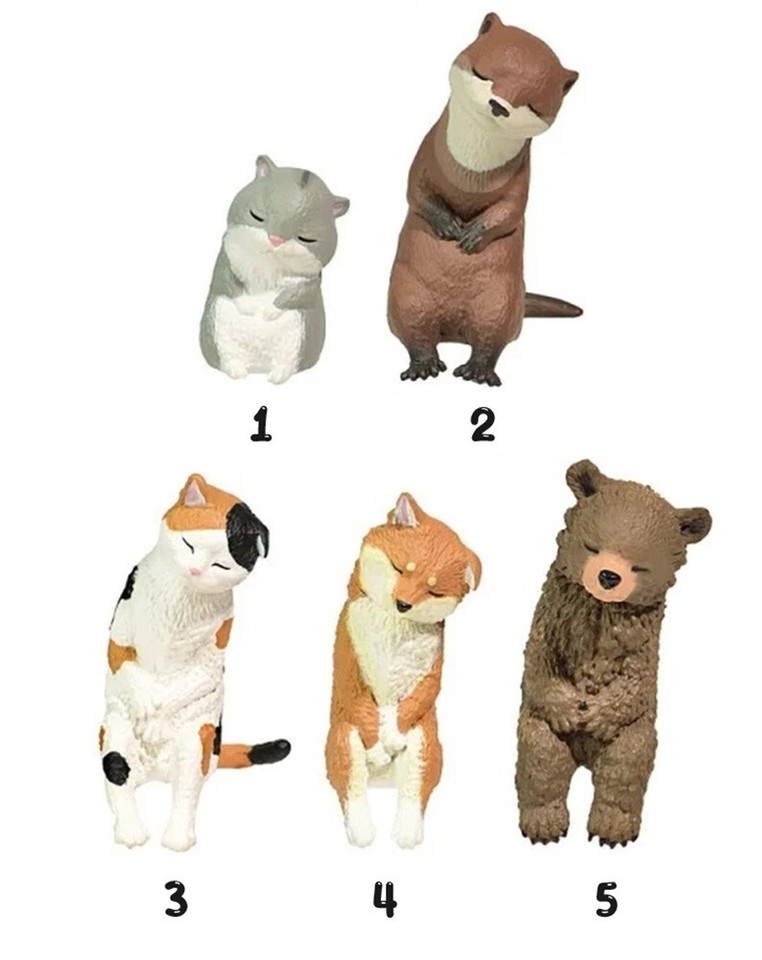 Sleepy Animals Capsule Toy All 5 Types Gacha Gachapon Japan NCS | eBay