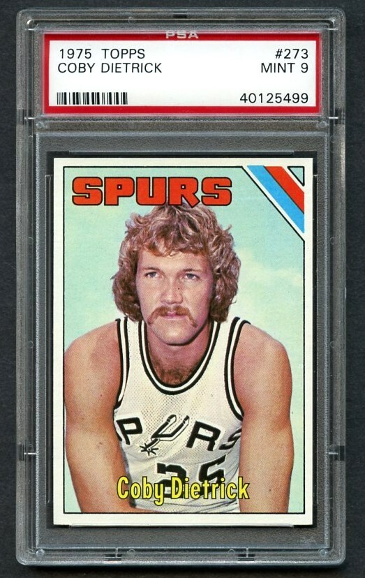 1975 Topps Basketball COBY DIETRICK #273 PSA 9 MINT San Antonio Spurs ...
