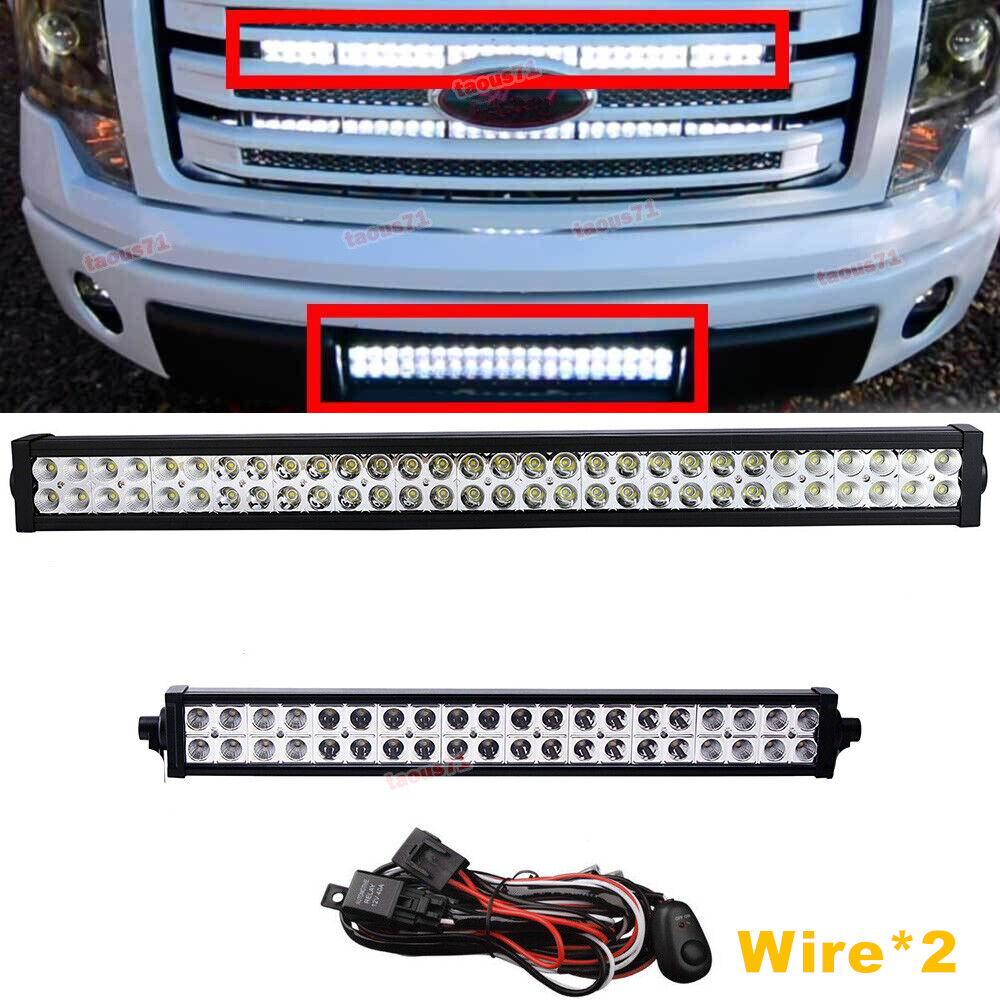 For 09-14 Ford F150 Upper Grille Lower Hidden Bumper Combo LED Light ...