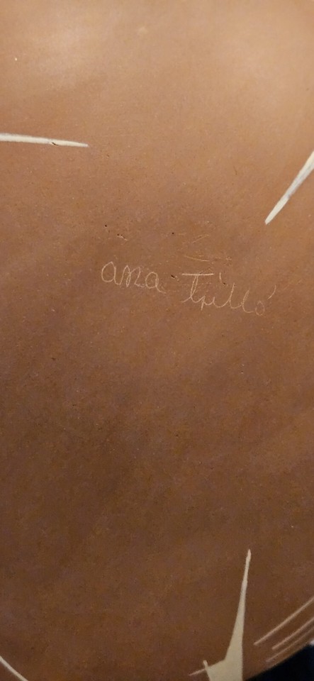 Large Mata Ortiz Pottery Folk Art Wedding Vase by Artist Ana Trillo | eBay