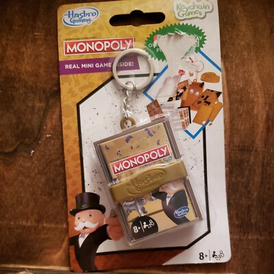 Monopoly Keychain Mini Size Game w/ Original Gameplay for Full-Size Fun ...