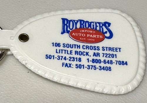 Little Rock Arkansas Roy Rogers Auto Parts Car Automotive AR Keychain ...