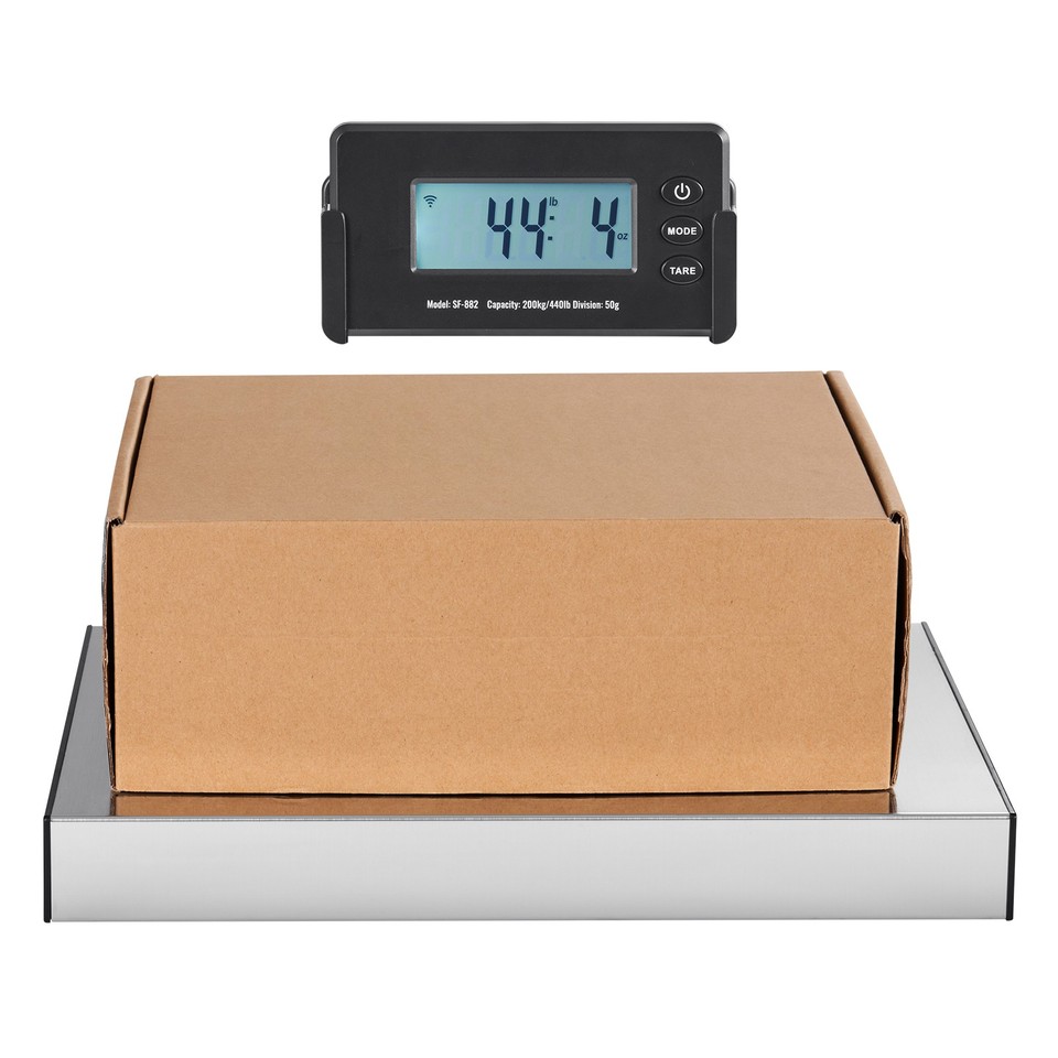 Wireless Shipping Scale 440LBS x 1.7 OZ 49FT Digital Postal Scale AC/DC ...