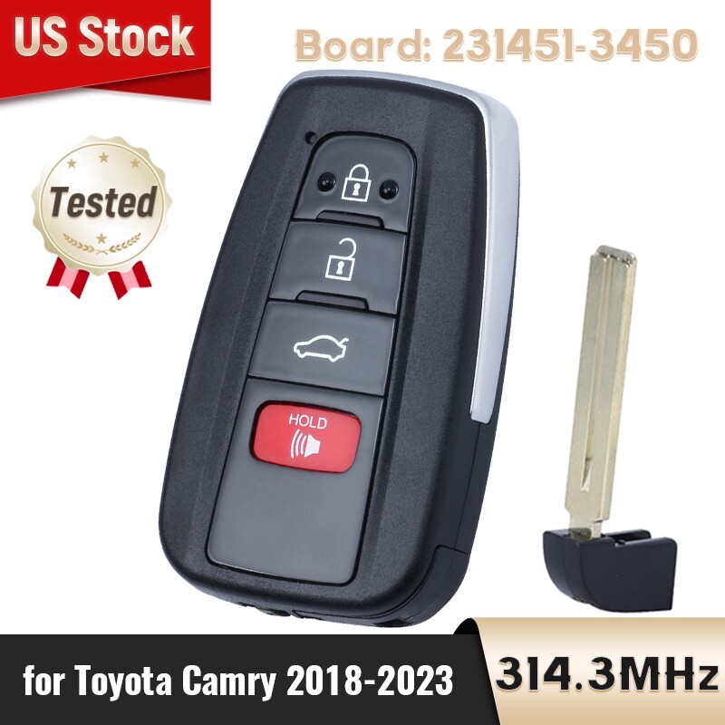 Smart Key for Toyota Camry 2018-2023 Proximity Remote Fob HYQ14FLA ...